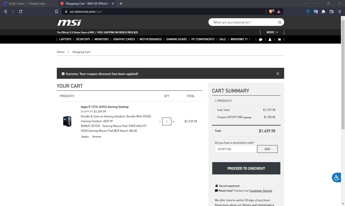MSI Promo Codes - 10% Off Coupons Jan 2025