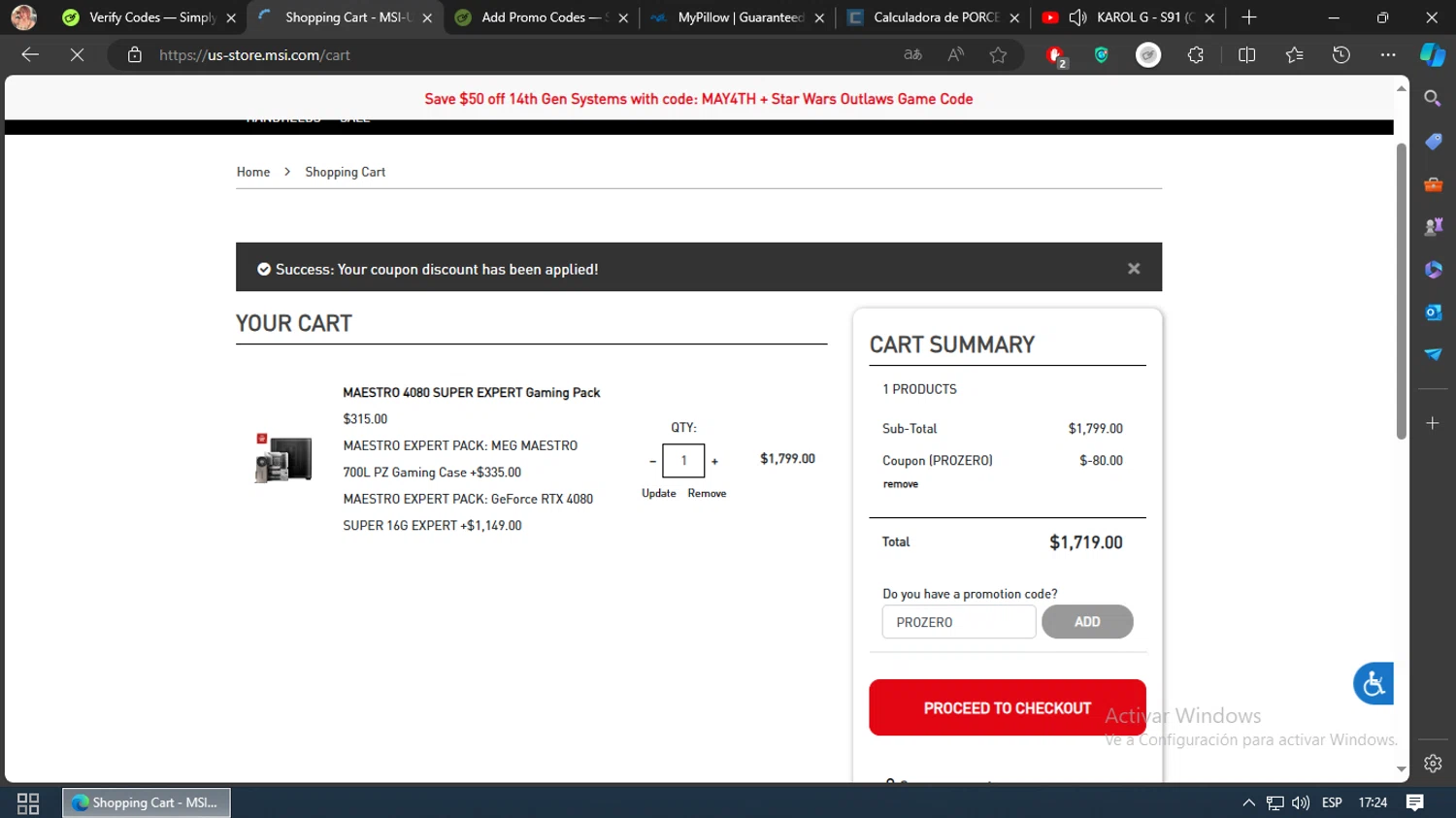 MSI Promo Codes - 10% Off Coupons Jan 2025