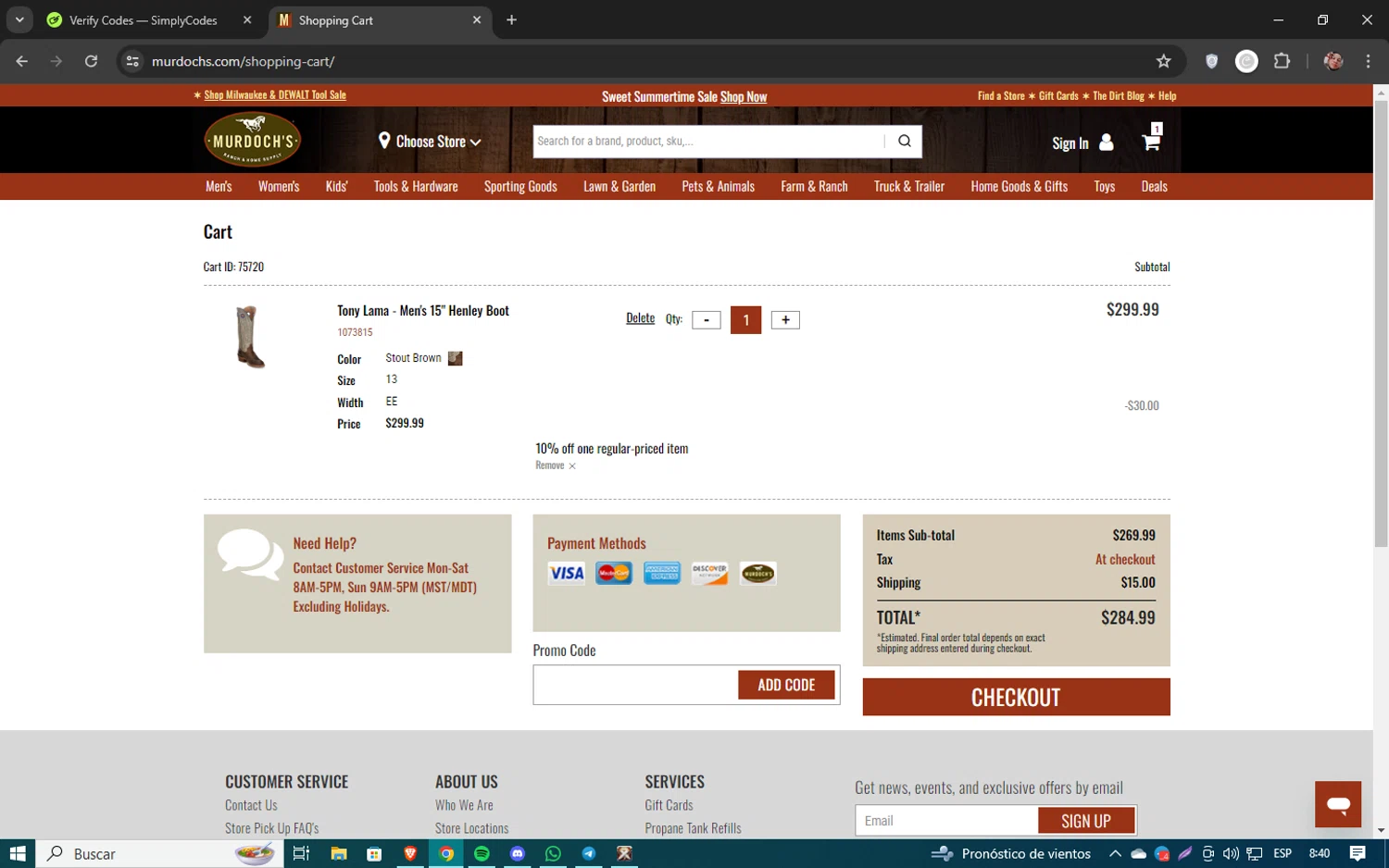 Murdoch's Promo Codes - 25% Off | October 2024