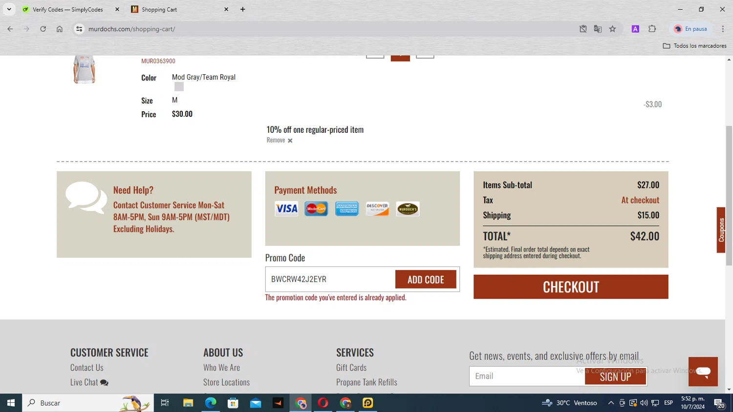 Murdoch's Promo Codes - 25% Off | October 2024