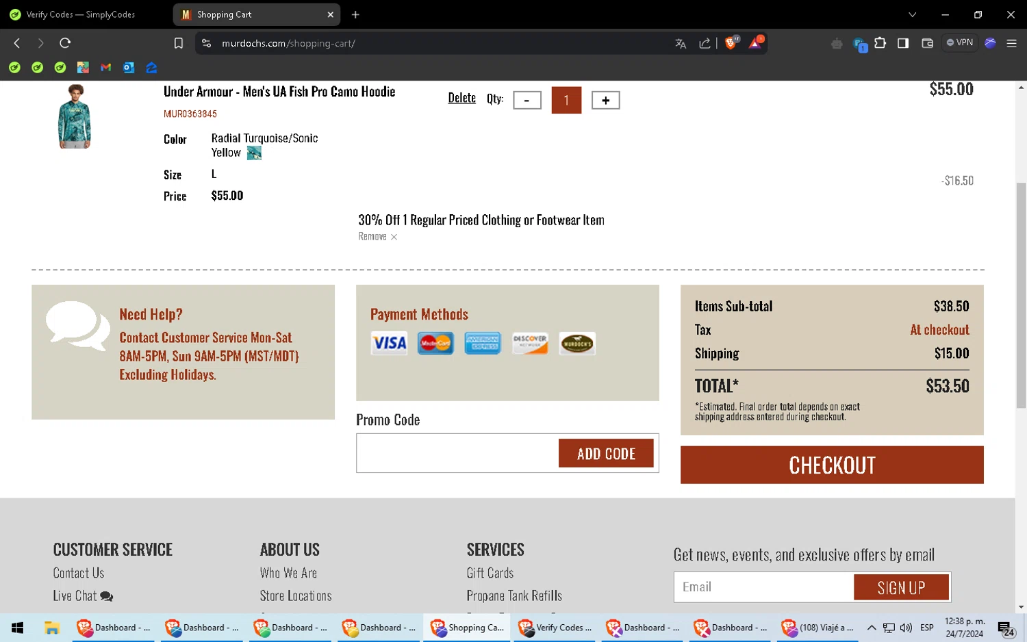 Murdoch's Promo Codes - 10% Off | December 2024