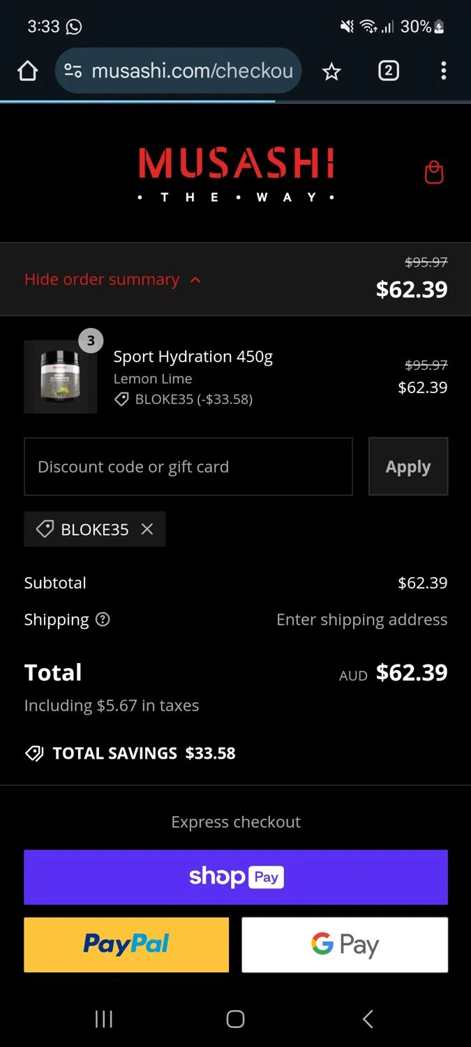 Musashi Discount Codes - 35% Off | October 2024