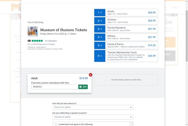 Museum of Illusions Promo Codes - 10% Off Coupons Aug 2025
