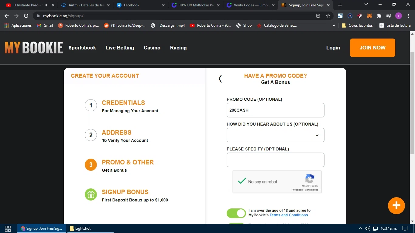 MyBookie Promo Codes - $1000 Off | January 2025