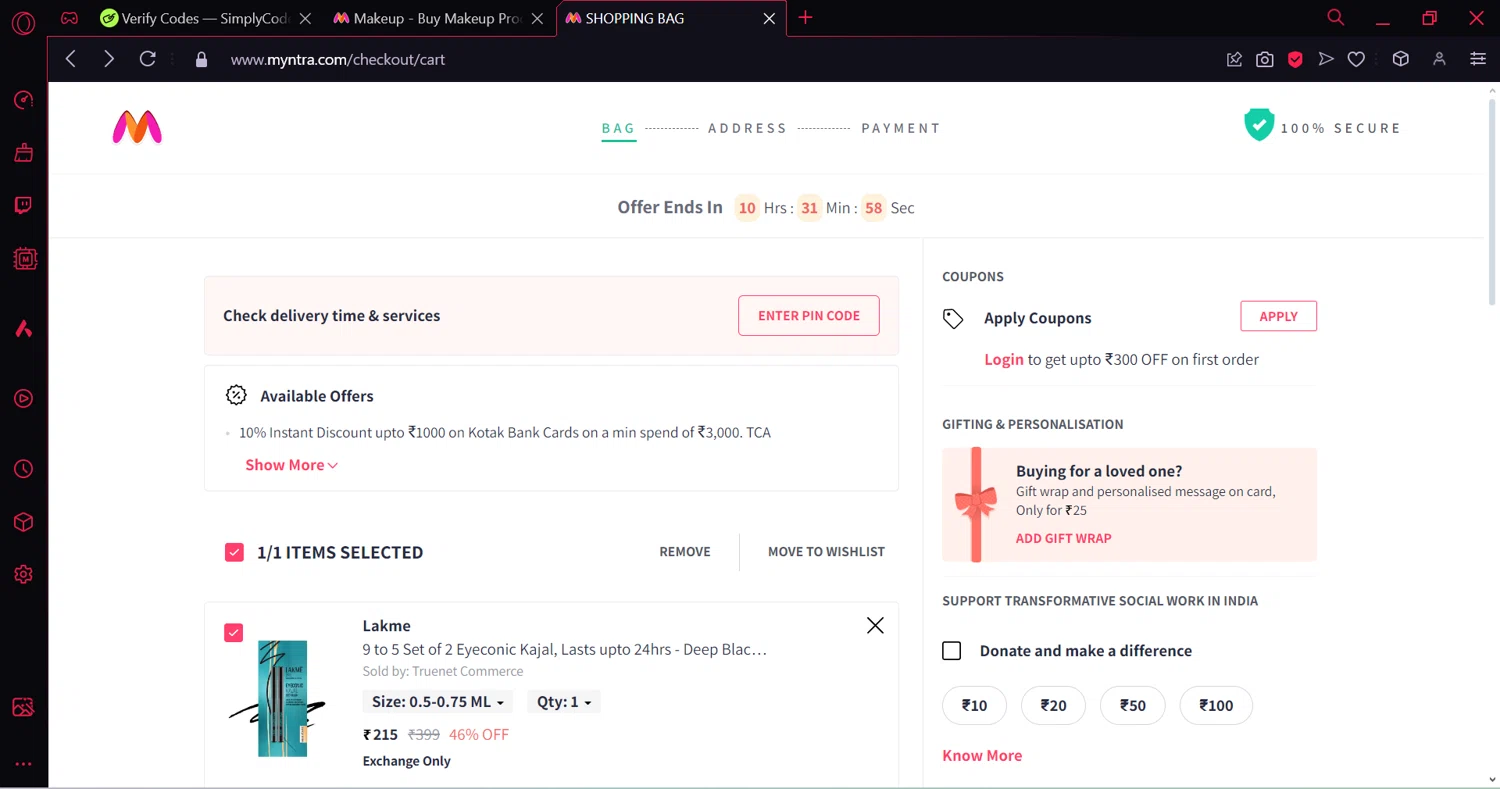Myntra Promo Codes – 50% Off | July 2024