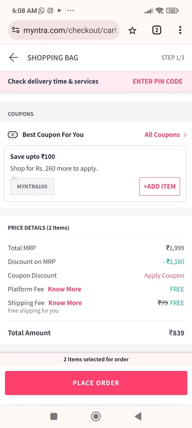 Myntra Promo Codes – 50% Off | June 2024