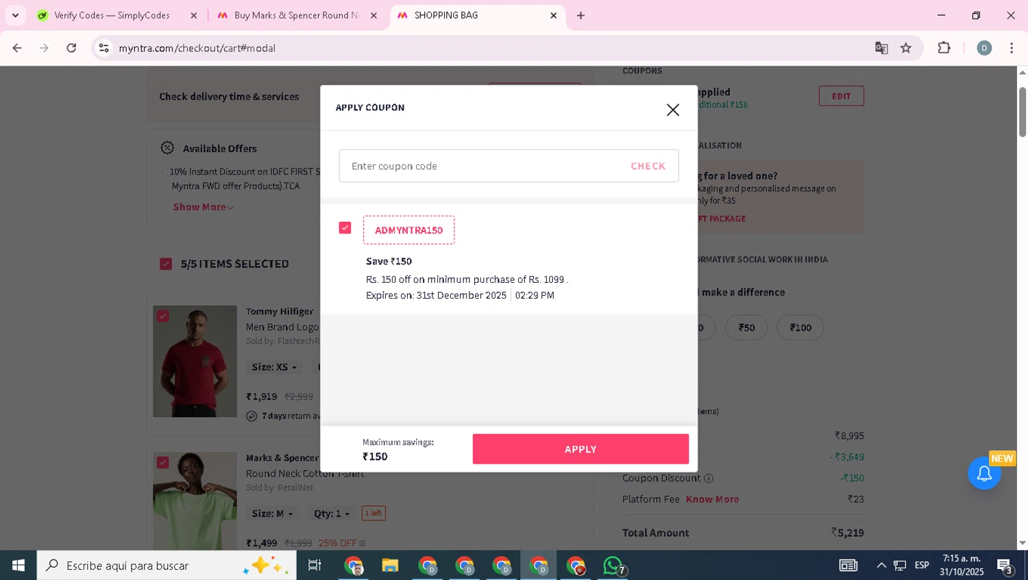 Myntra Promo Codes - 15% Off (4 Verified) Nov 2025