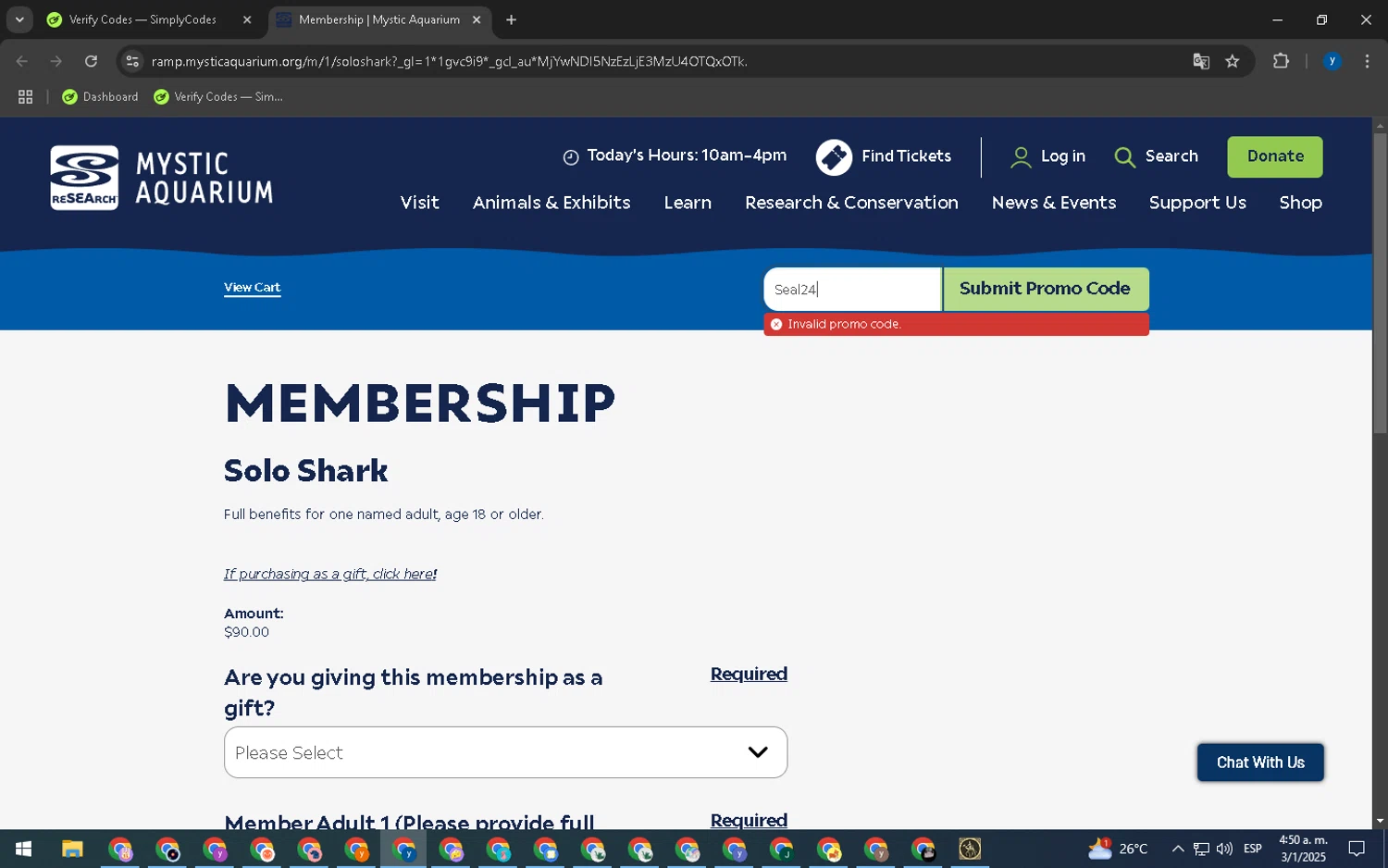 Mystic Aquarium Promo Codes - 10% Off | January 2025
