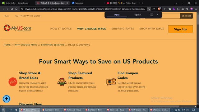MyUS.com Promo Codes - 15% Off Coupons May 2025
