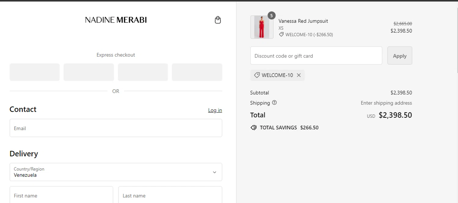 Nadine Merabi Promo Codes – 30% Off | June 2024