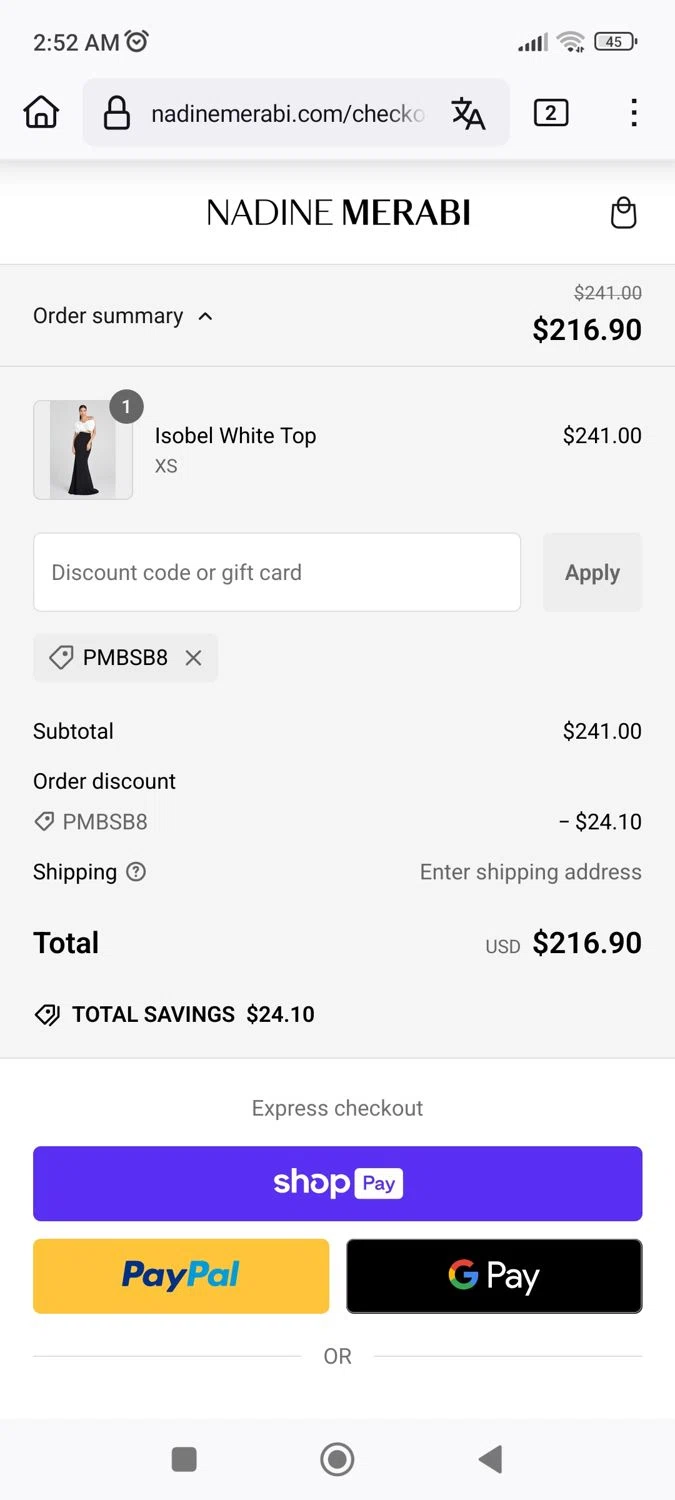 Nadine Merabi Discount Codes - 10% Off | January 2025