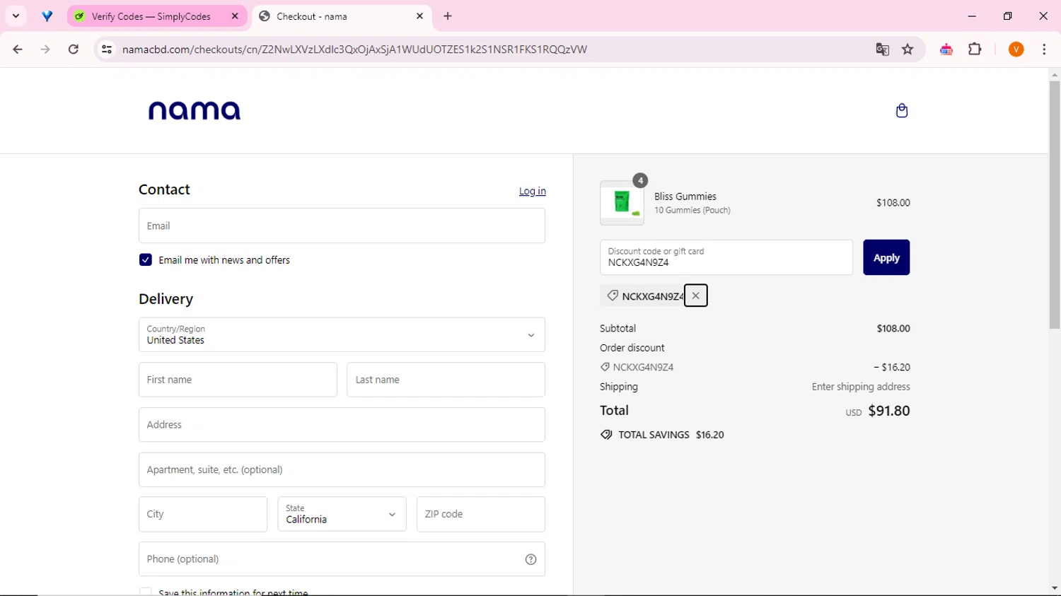 Nama Discount Codes - $5 Off Coupon Codes in August 2024 | SimplyCodes