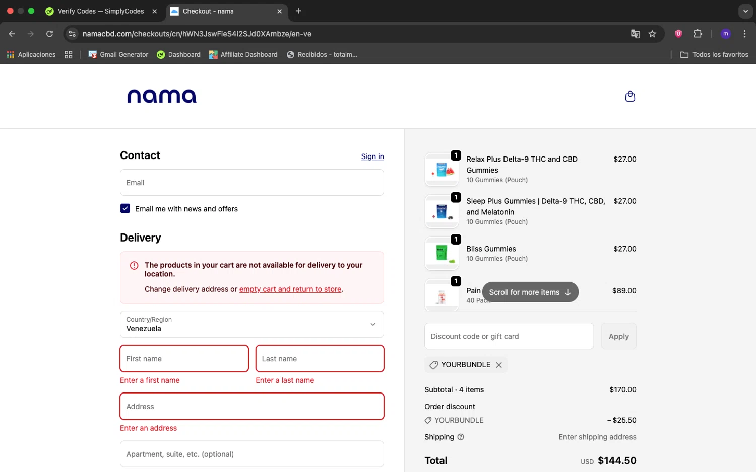 Nama Promo Codes (3 Verified) - $5 Off Sitewide Oct 2025