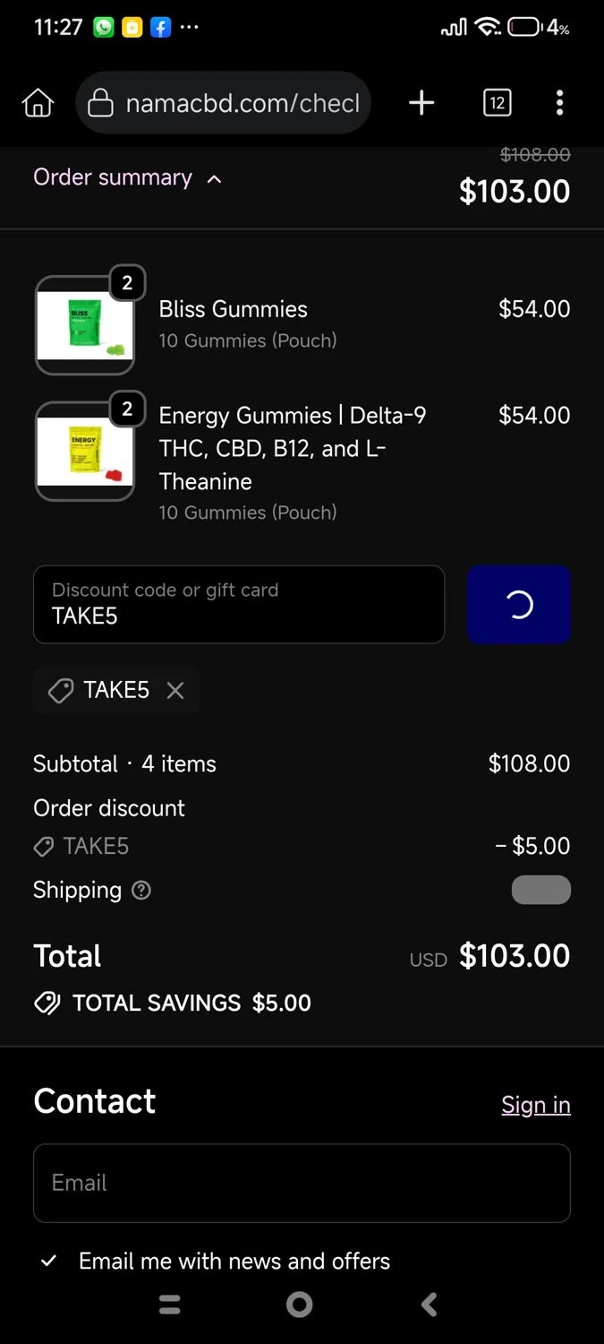 Nama Promo Codes - $5 Off Sitewide (3 Verified) Jan 2026