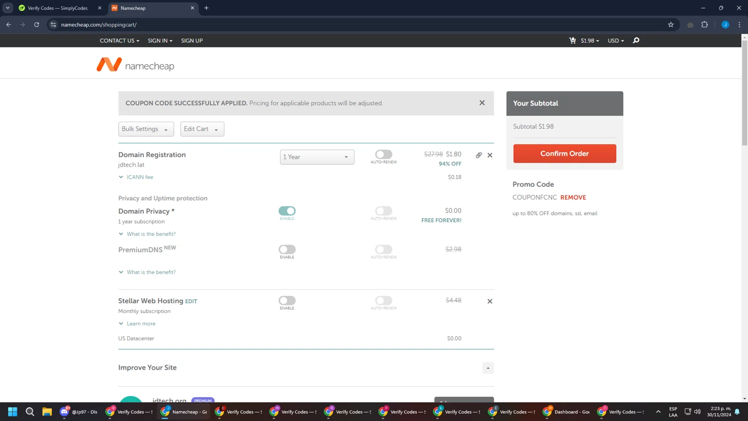 Namecheap Promo Codes - 30% Off | December 2024