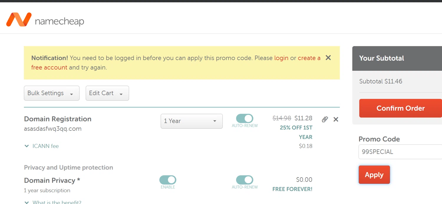 Namecheap Promo Codes (10 Verified) - 20% Off Jan 2025