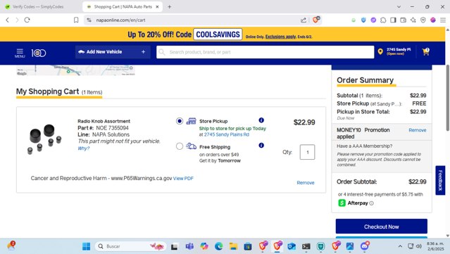 NAPA Auto Parts Promo Codes (6 Verified) - 20% Off Jun 2025