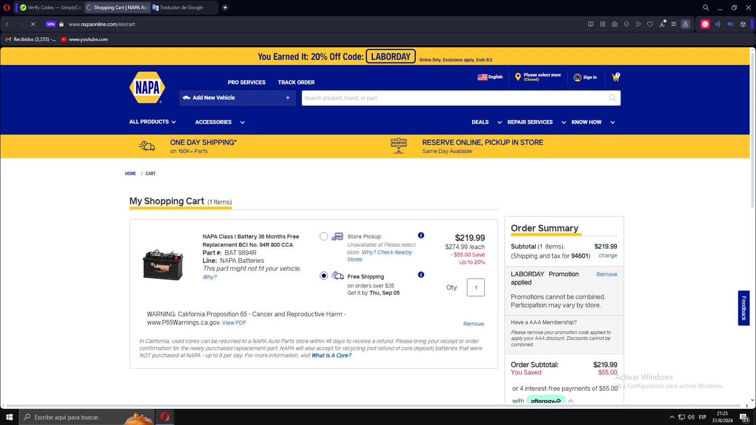 NAPA Auto Parts Promo Codes - 20% Off | September 2024