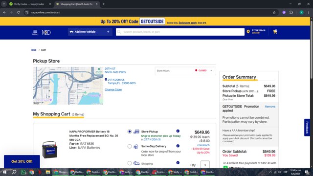 NAPA Auto Parts Promo Codes (7 Verified) - $10 Off Jun 2025