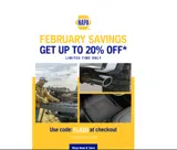 NAPA Auto Parts Promo Codes - 50% Off (+8 Codes) Jun 2026