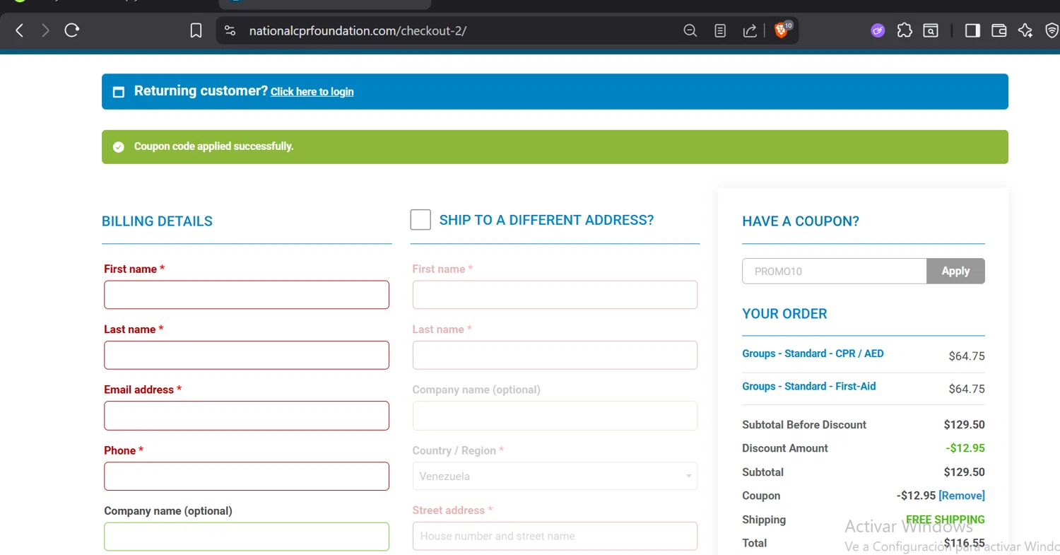 National CPR Foundation Promo Code - 10% Off Dec 2025