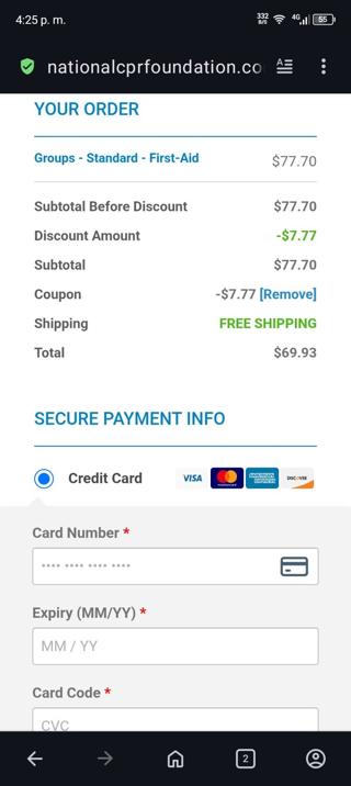 National CPR Foundation Promo Codes - 10% Off Oct 2025