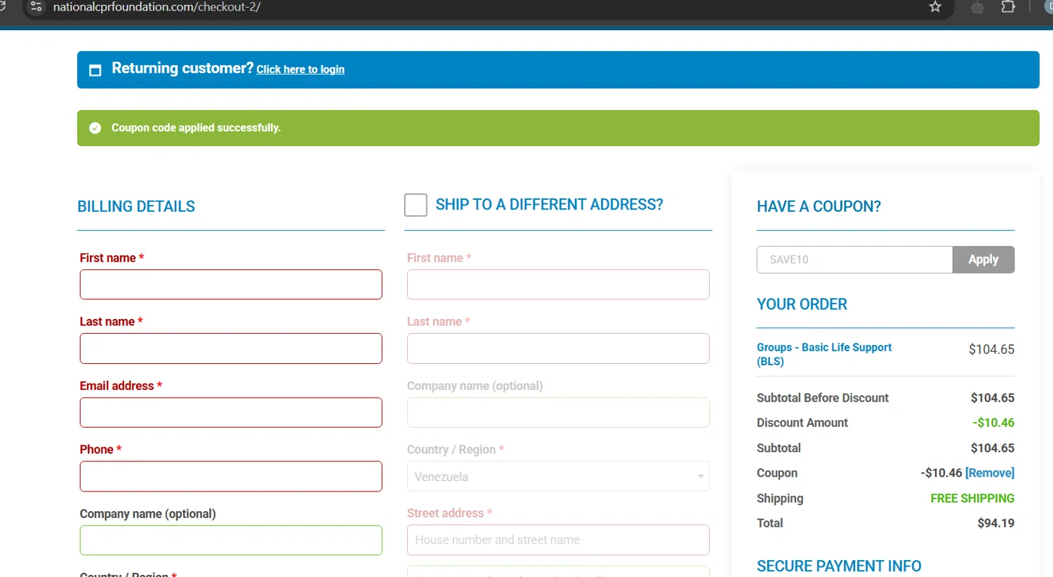 National CPR Foundation Promo Code - 10% Off Dec 2025