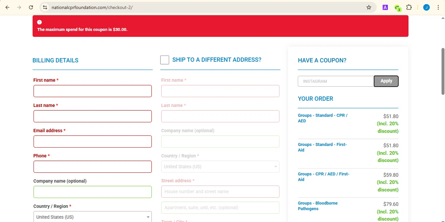 National CPR Foundation Promo Codes - 10% Off Oct 2025