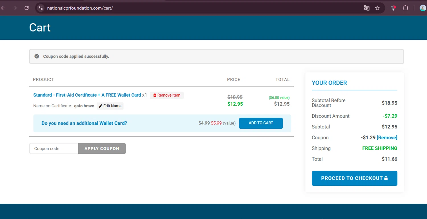 National CPR Foundation Promo Code - 10% Off Dec 2025