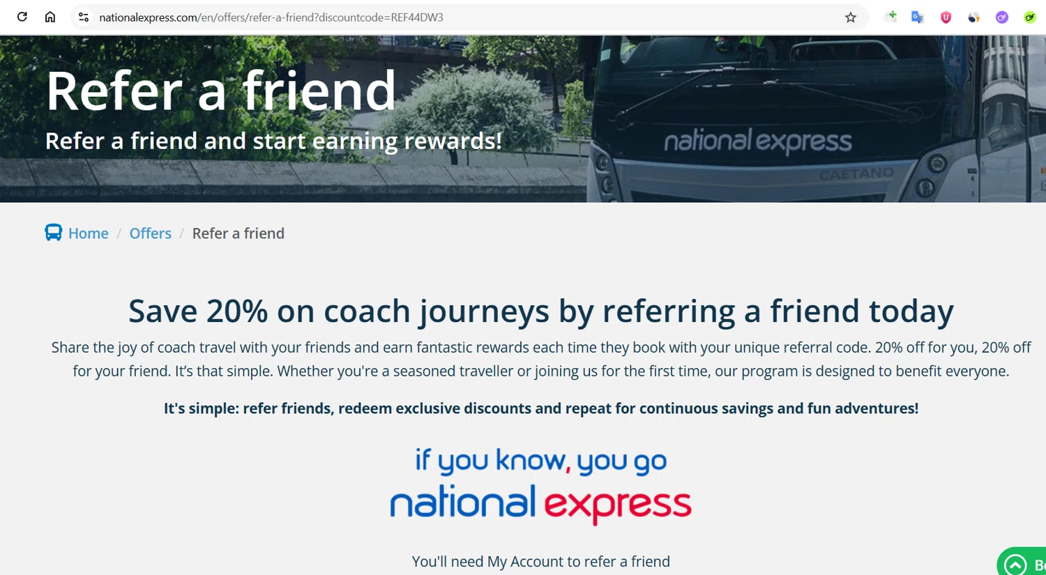 National Express Promo Codes - 25% Off Aug 2025