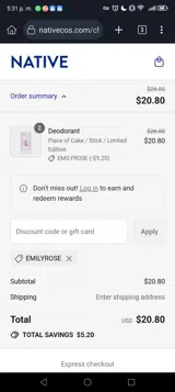 Native Deodorant Promo Codes - 20% Off Jun 2026