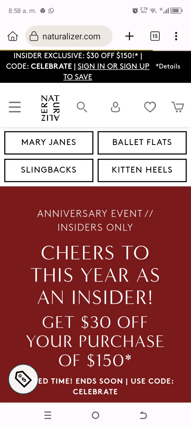 Naturalizer Promo Codes - 10% Off | October 2024