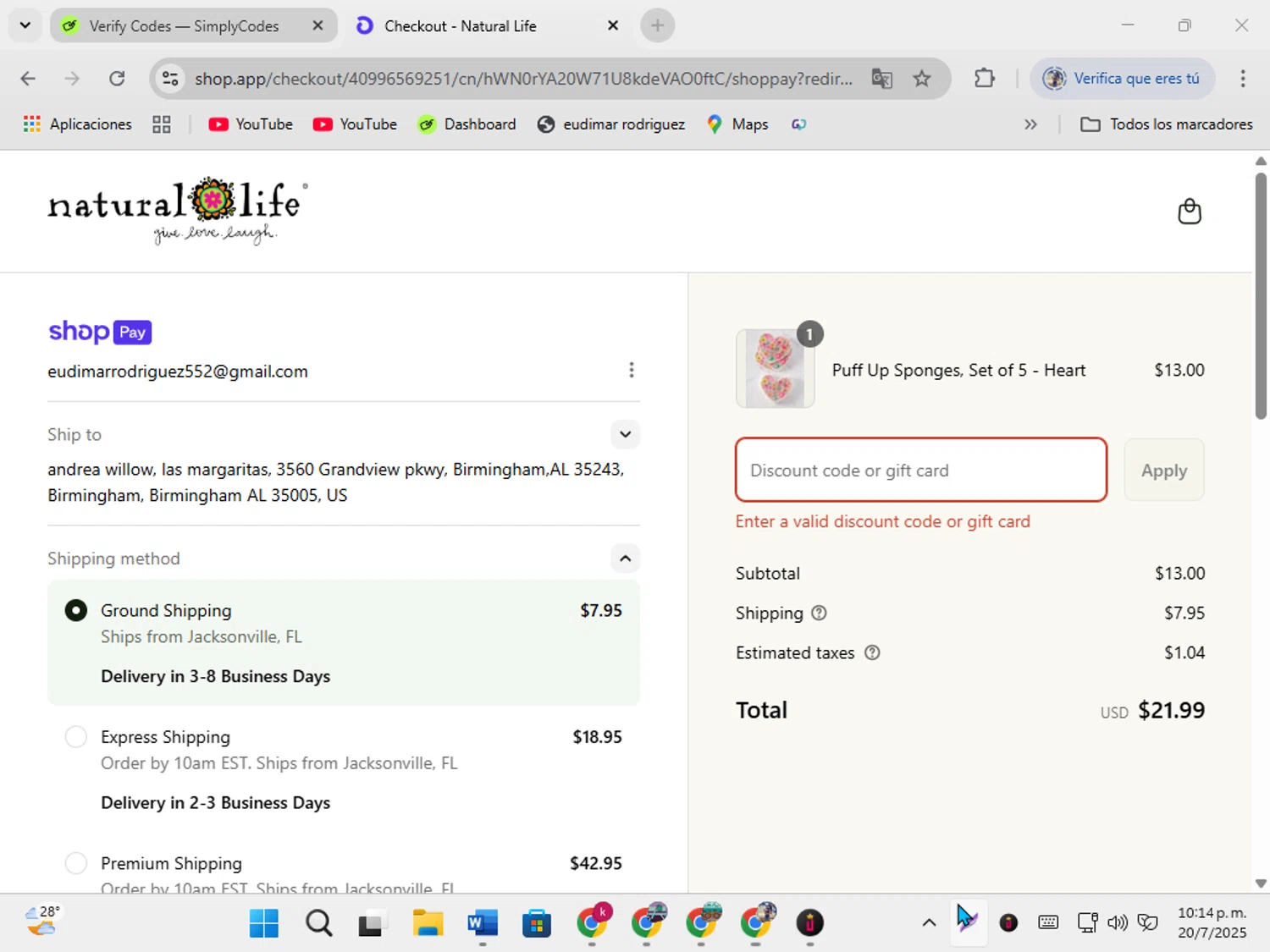 Natural Life Promo Codes (2 Verified) - 20% Off Sep 2025