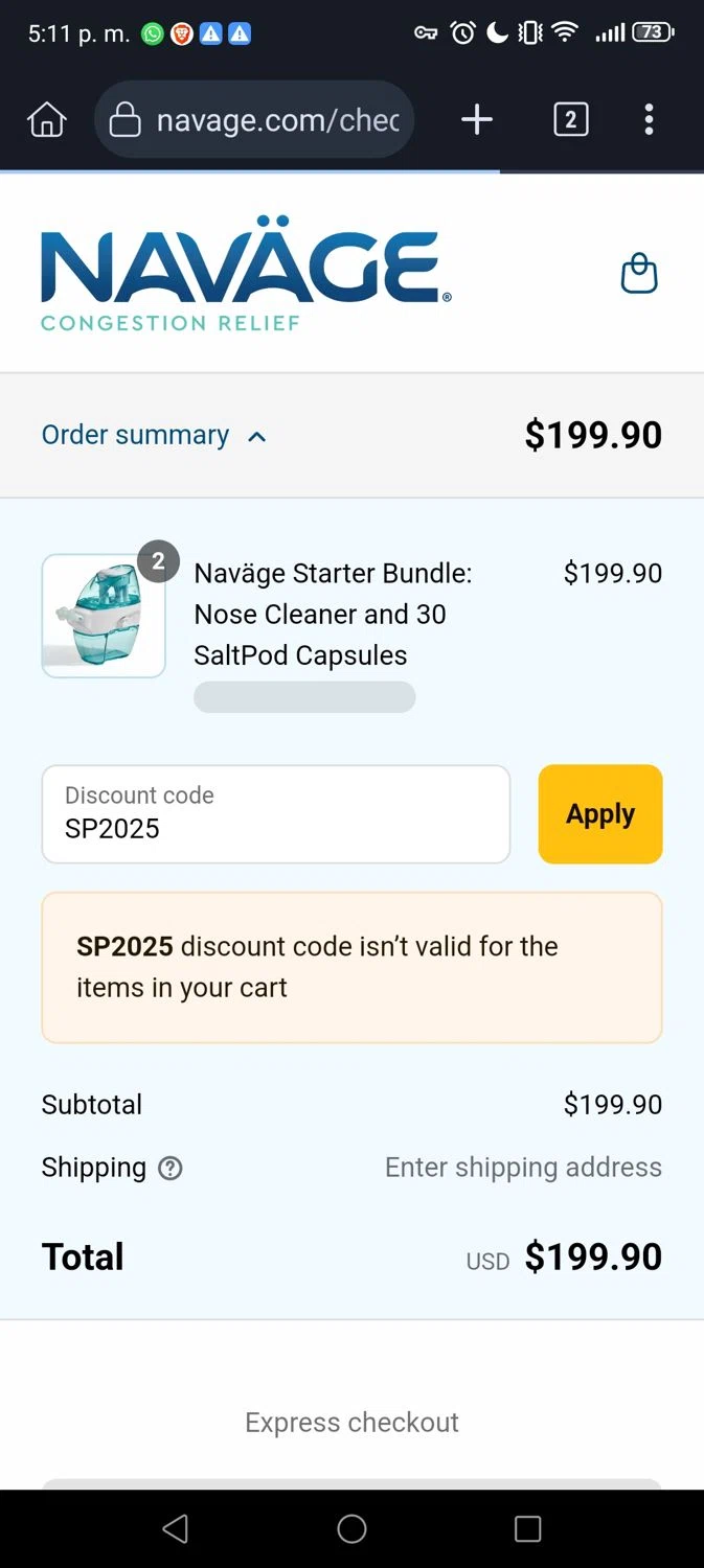 Navage Promo Codes - 10% Off (15 Verified) Feb 2026