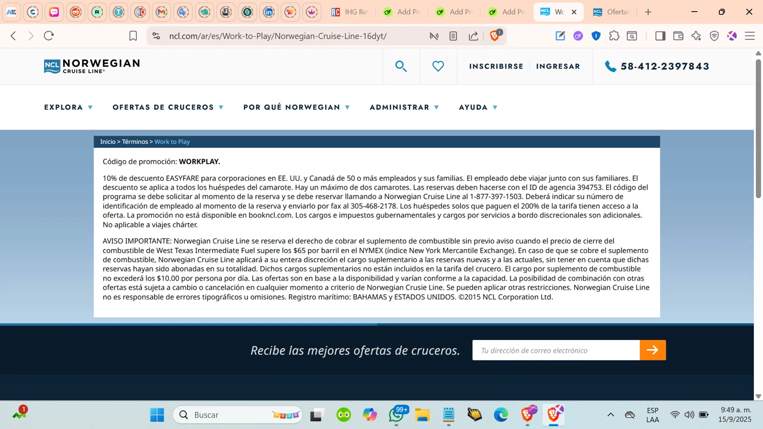 Norwegian Cruise Line Promo Code - 10% Off Dec 2025