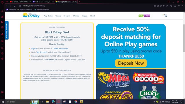 NC Lottery Promo Codes (2 Verified) - 50% Off Mar 2025