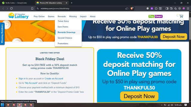 NC Lottery Promo Codes (3 Verified) - $10 Off Sep 2025
