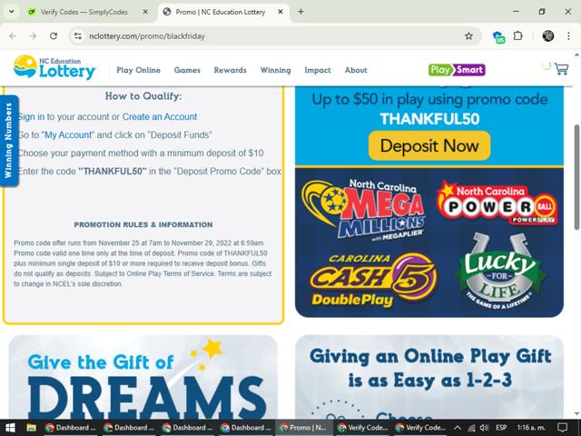NC Lottery Promo Codes (5 Verified) - 50% Off Sep 2025