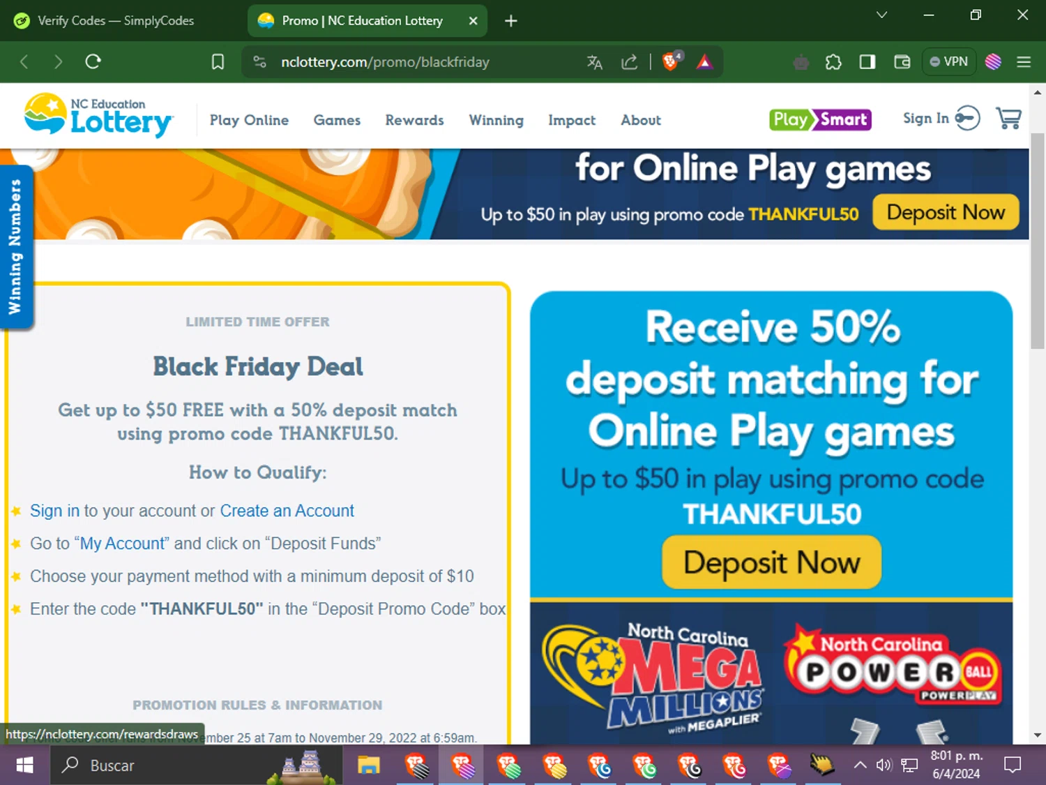 NC Lottery Promo Codes – 10% Off | July 2024