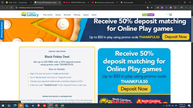 NC Lottery Promo Codes (3 Verified) - $10 Off Aug 2025