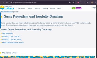 NC Lottery Promo Codes (4 Verified) - $10 Off Aug 2025