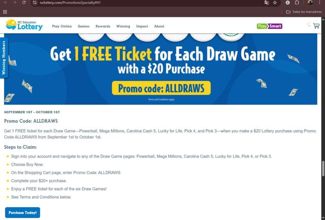 NC Lottery Promo Codes (3 Verified) - $10 Off Sep 2025