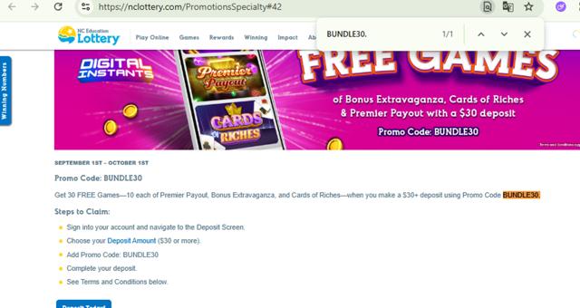 NC Lottery Promo Codes (5 Verified) - 50% Off Oct 2025