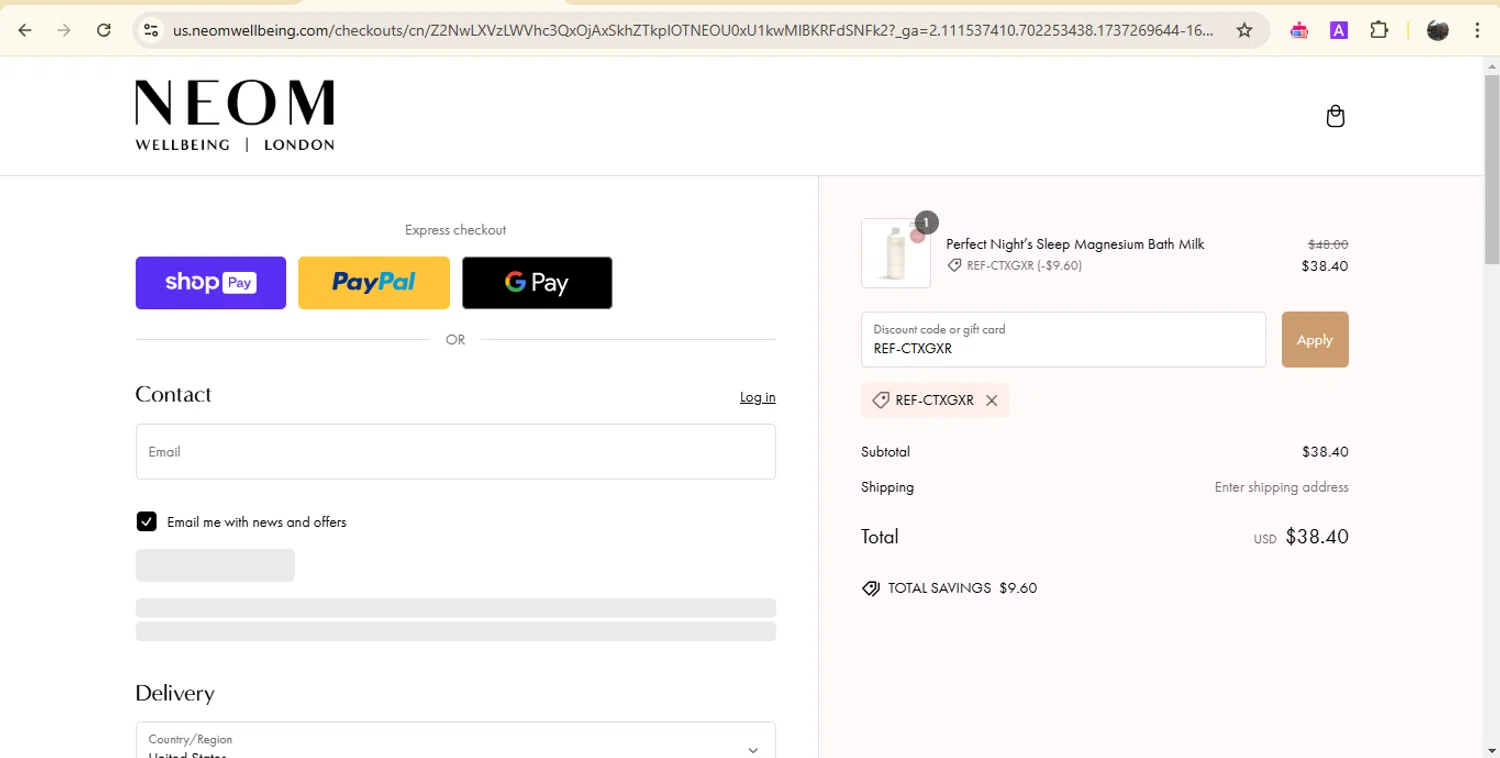 Neom Organics Promo Codes (15 Verified) - 20% Off Jan 2025