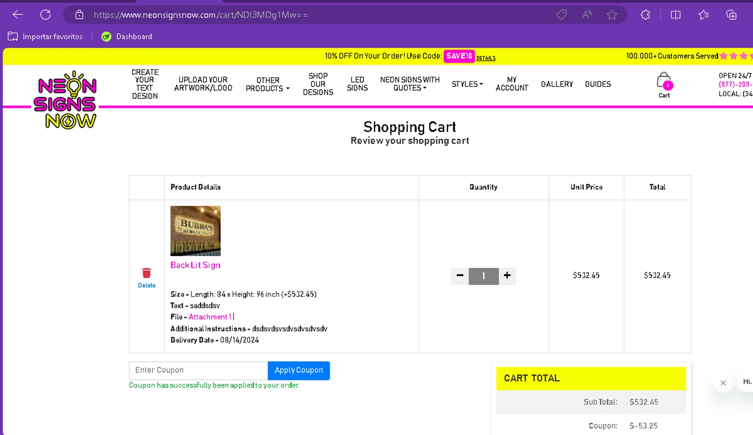 Neon Signs Now Coupon Codes - 15% Off | October 2024