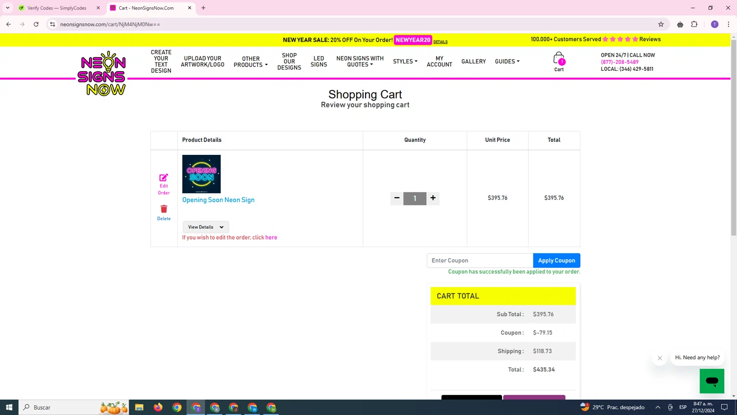 Neon Signs Now Coupon Codes (9 Verified) - 20% Off Jan 2025