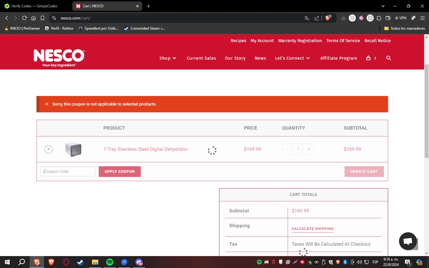 Nesco Coupon Codes - $20 Off | November 2024