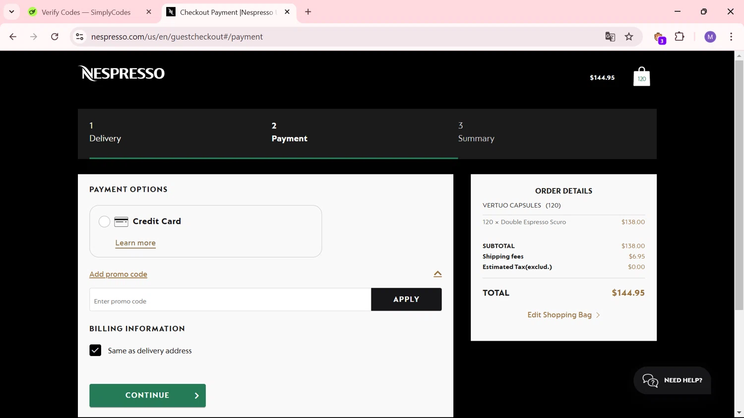 Nespresso Promo Codes - $40 Off | December 2024