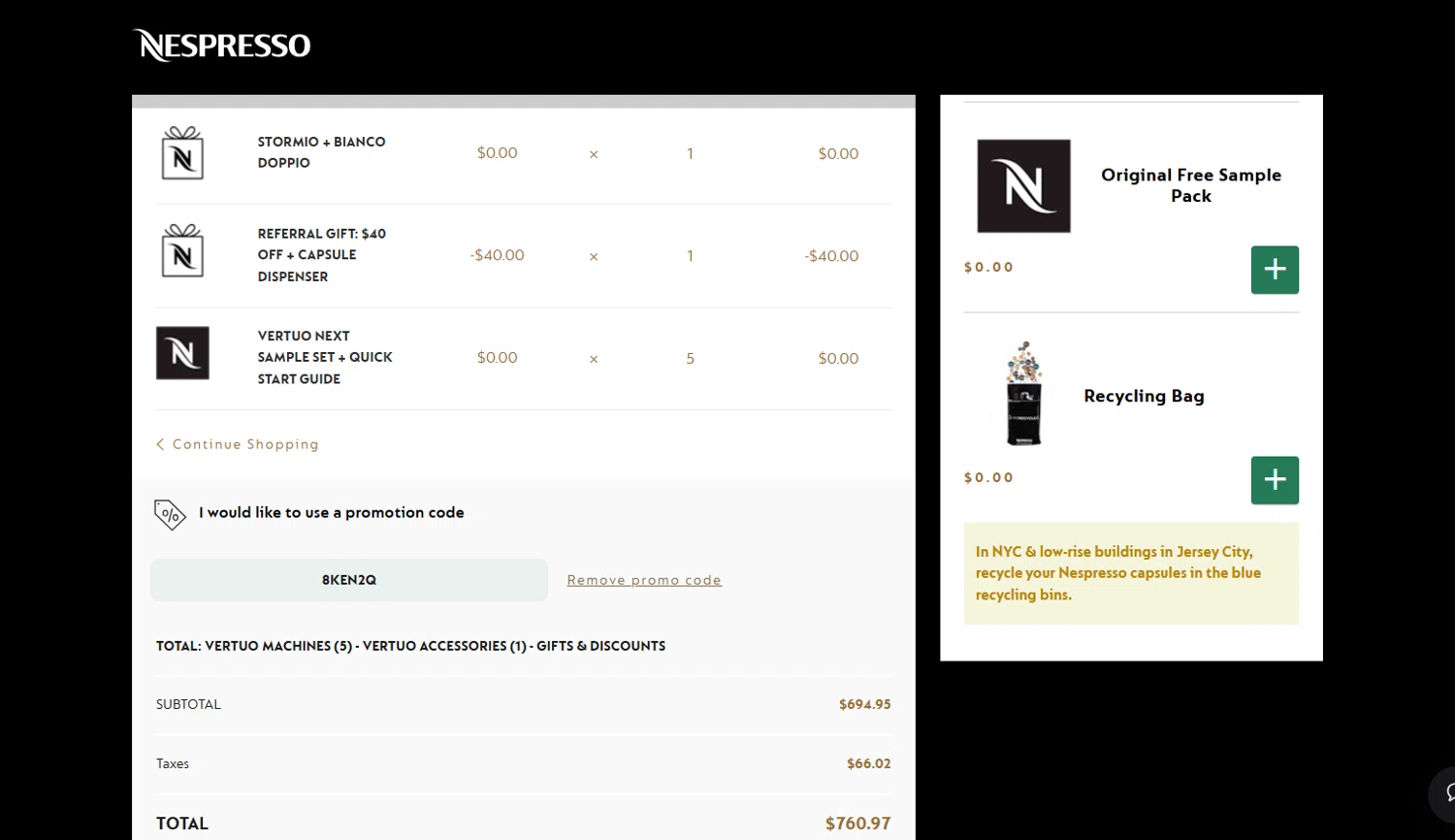 Nespresso Promo Codes - $40 Off | December 2024