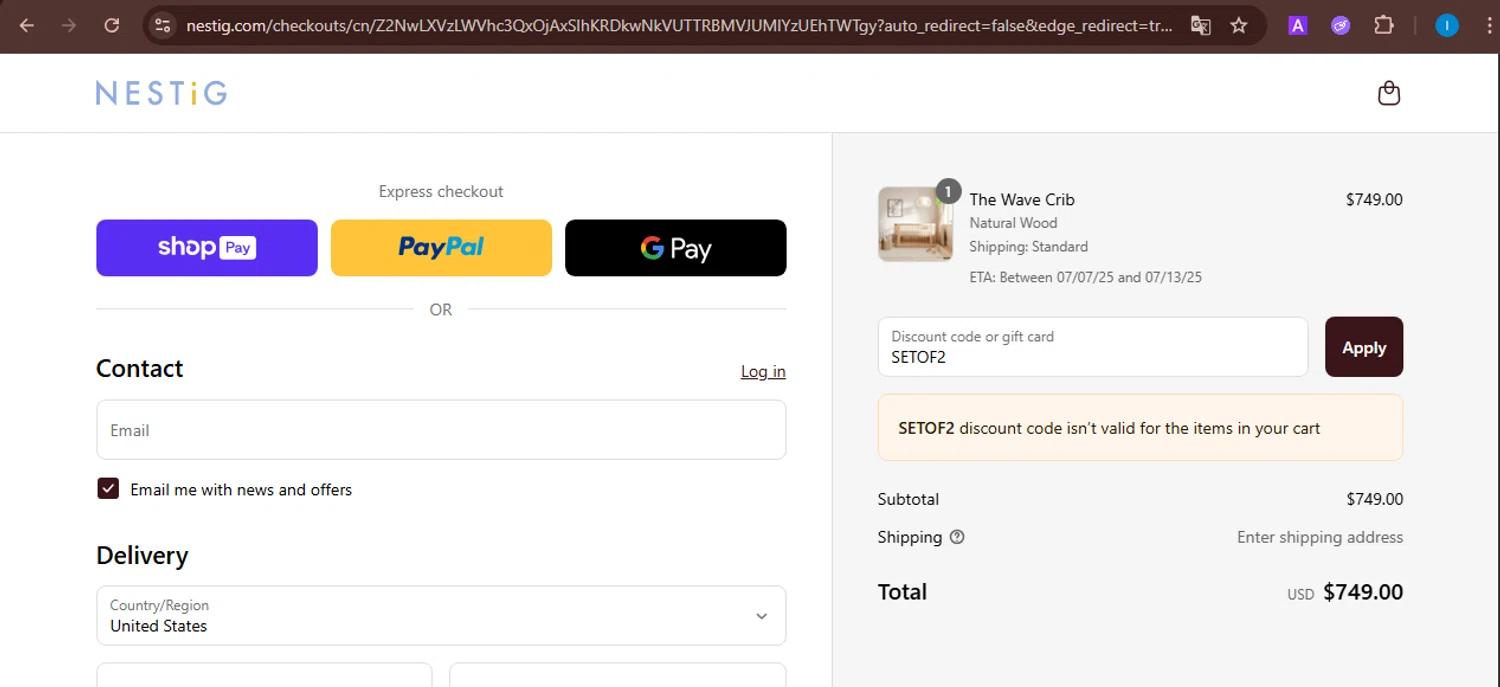 Nestig Promo Codes (2 Verified) - 10% Off w/Code Oct 2025